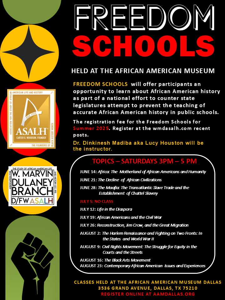 Freedom School Registration – D/FW ASALH